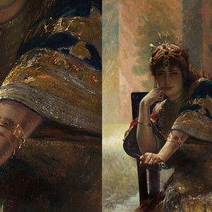 Édouard Frédéric Wilhelm Richter HQ Printable Oil Paintings Harem ...