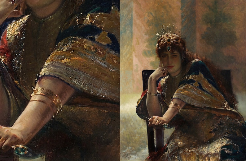 Édouard Frédéric Wilhelm Richter HQ Printable Oil Paintings Harem Orientalin Turkish Women ...