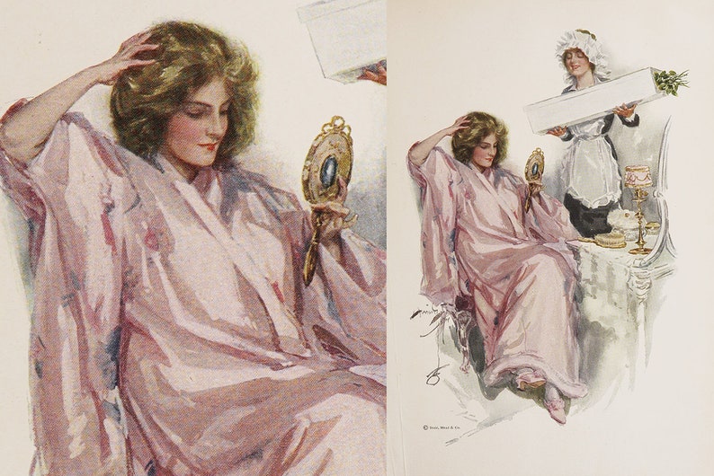 12 Harrison Fisher Girls Illustrations, Posters, Vintage, HQ, Junk ...
