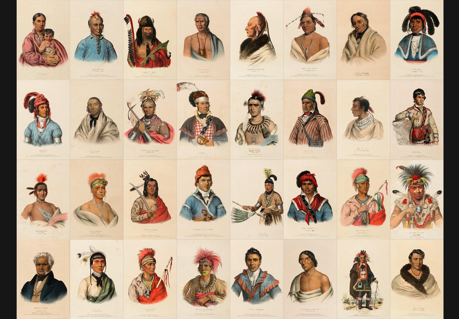 History of the Indian Tribes of North America 100+ HQ Printable Posters ...