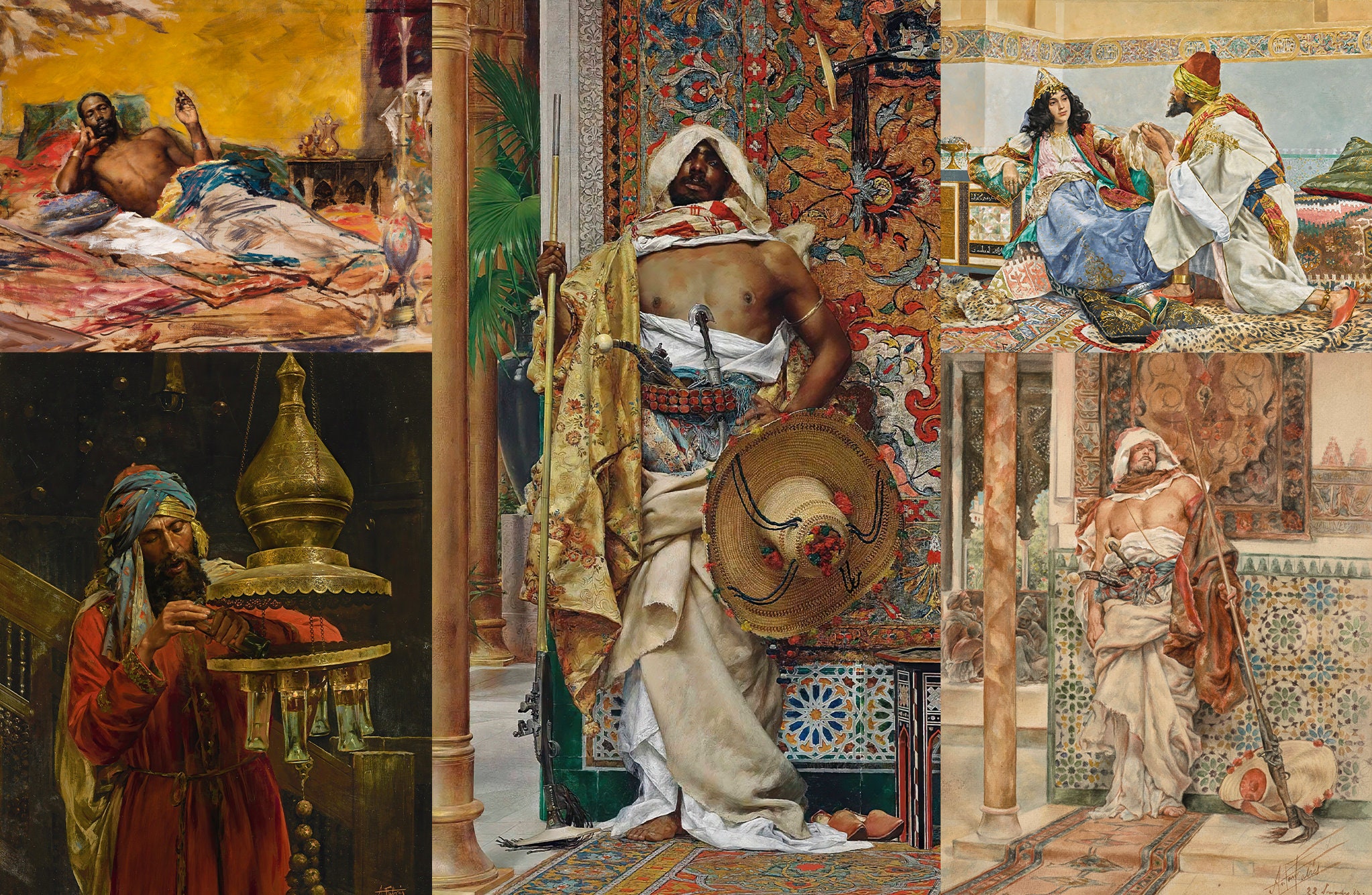 Antoni Maria Fabrés HQ Printable Oil Paintings African Arabian Muslim ...