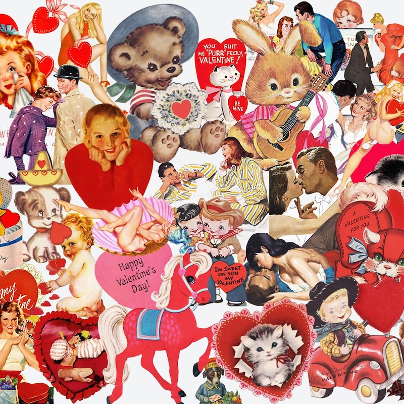 Valentines Pin up Girls - Etsy
