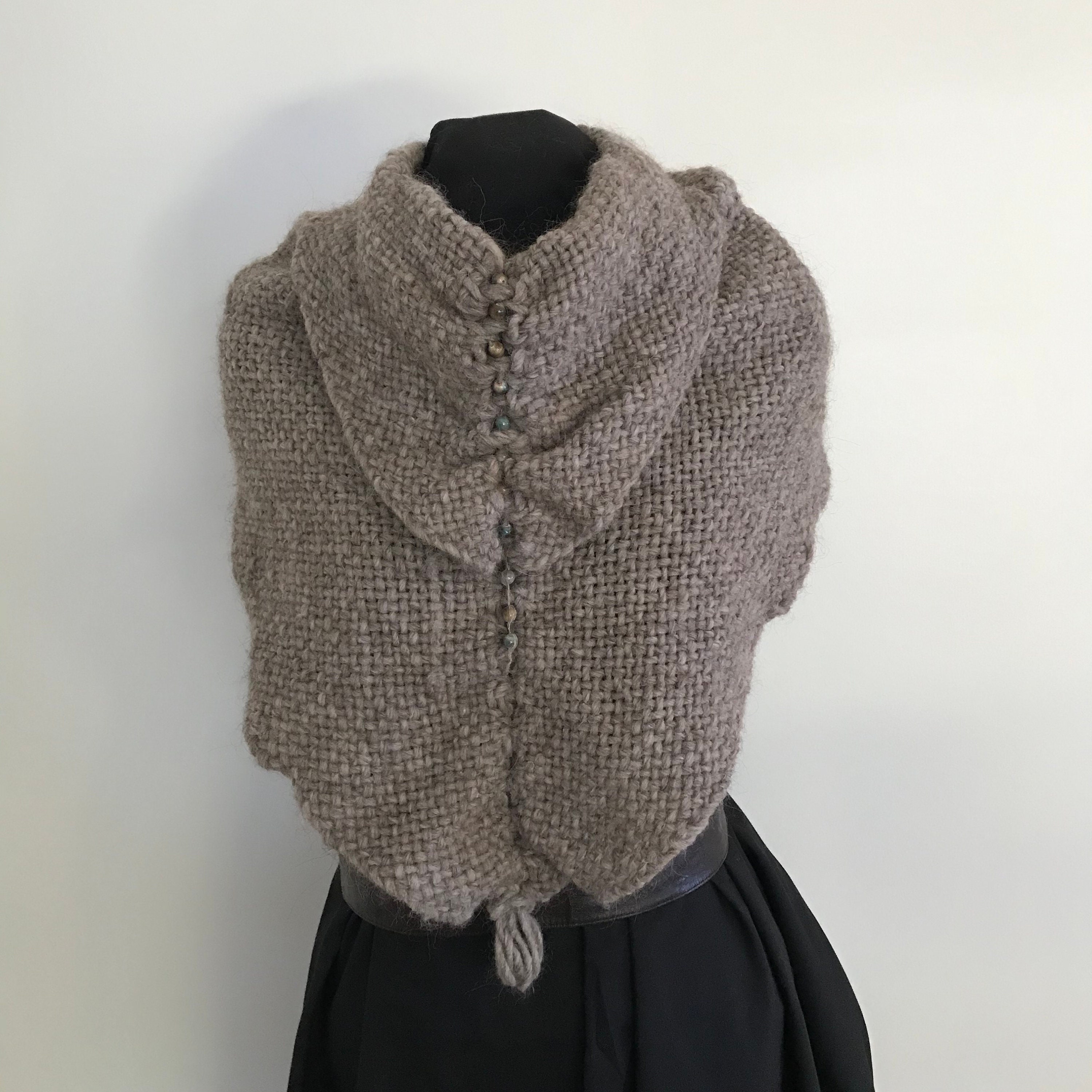 Handwoven Alpaca Cowl Handspun Natural Coloured Wool - Etsy Sweden