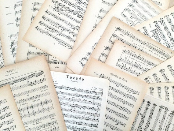 Sheet Music Collage