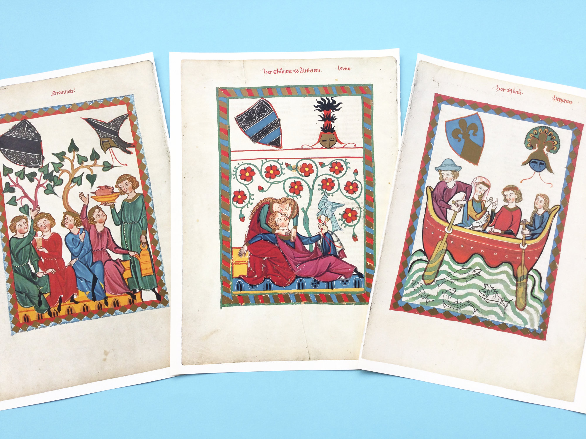 Medieval Prints, Vintage Book Pages for Wall Decor, Collage, Junk ...