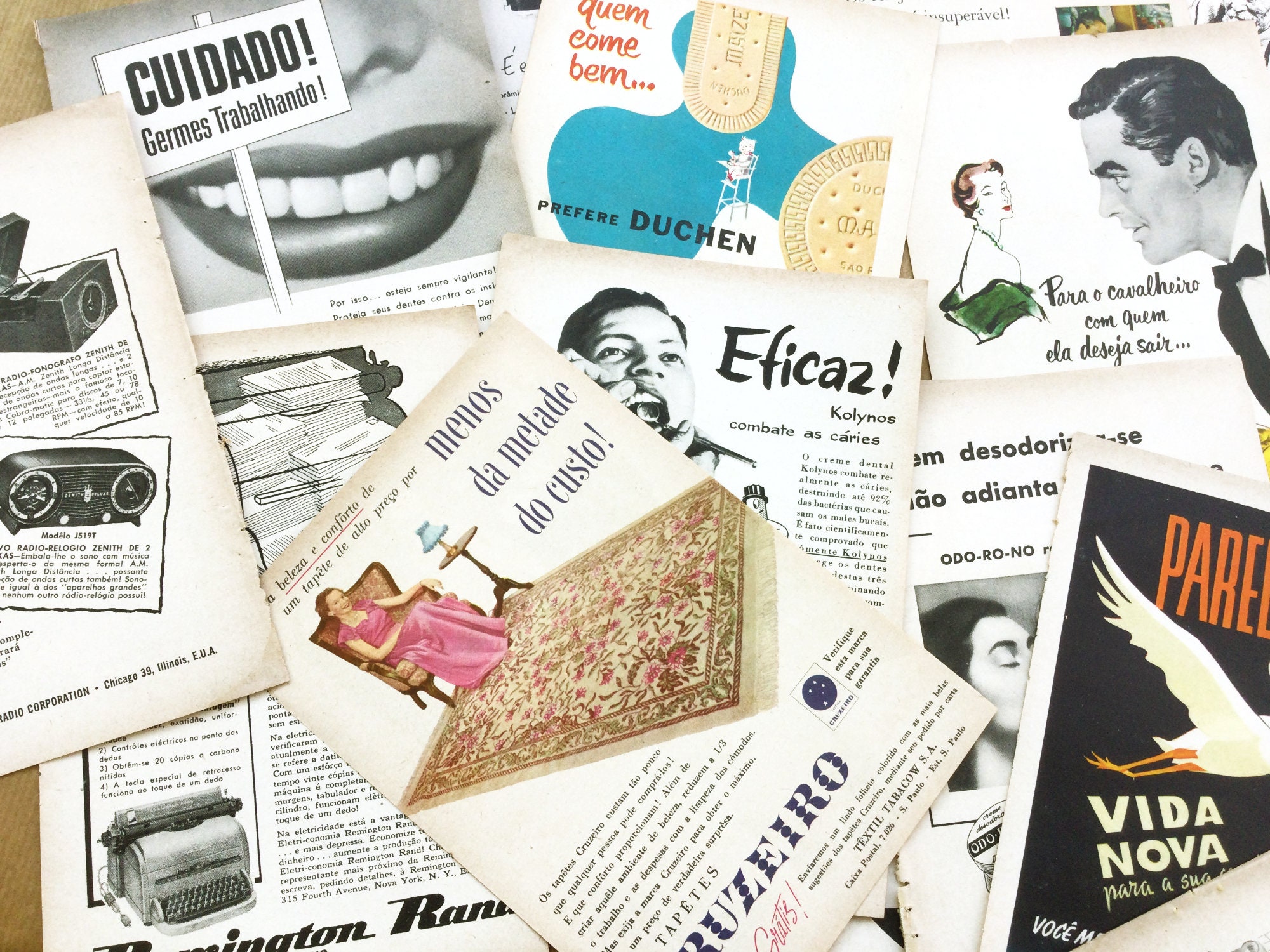 Vintage Ads Old Book Pages 1950s Advertising Graphics - Etsy