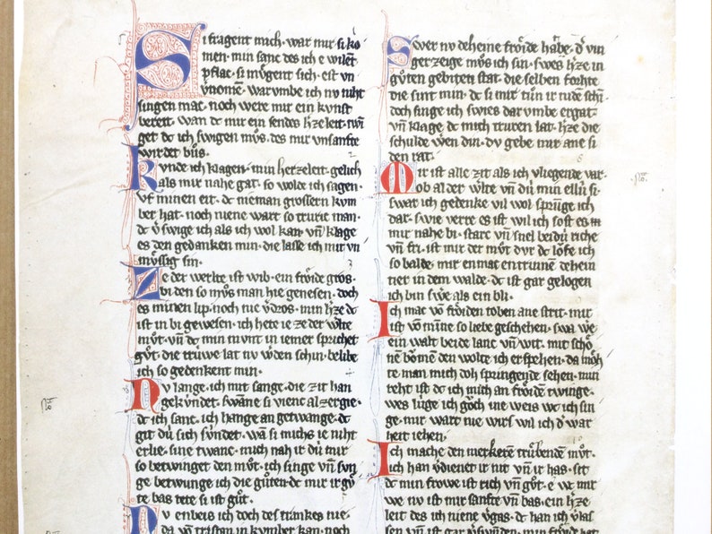 Medieval Script Pages, Handwritten Script, Middle Ages, Illuminated ...