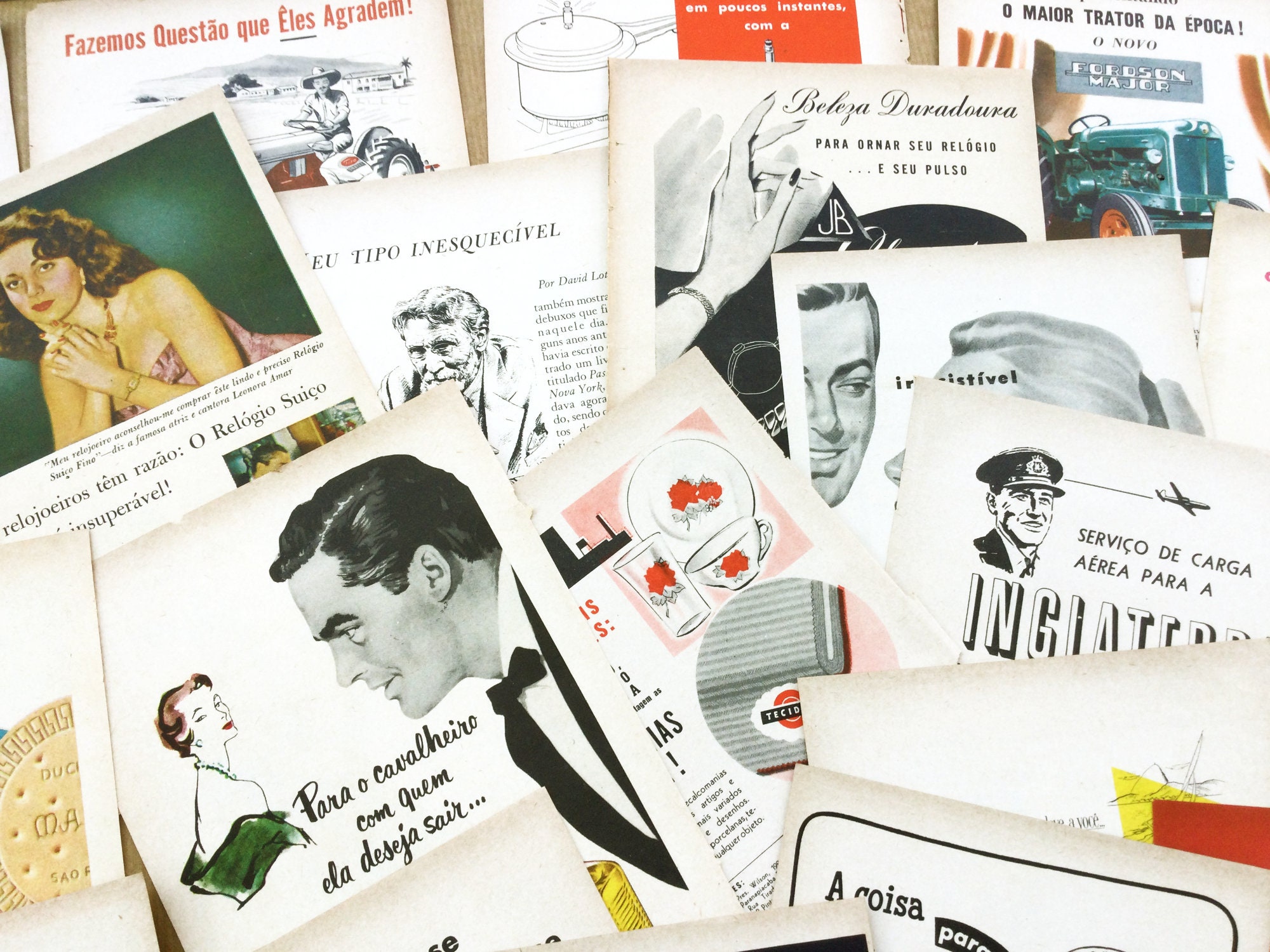 Vintage Ads Old Book Pages 1950s Advertising Graphics - Etsy