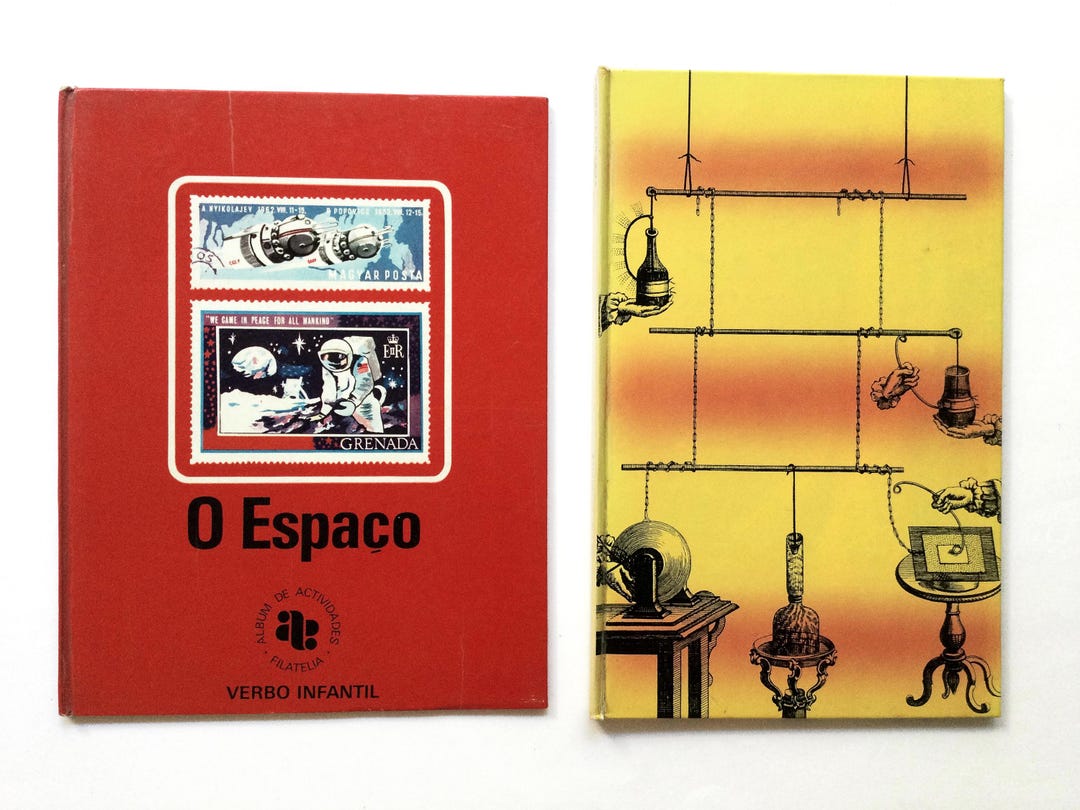 Vintage Science Book Covers, Empty Book Boards for Junk Journals or ...
