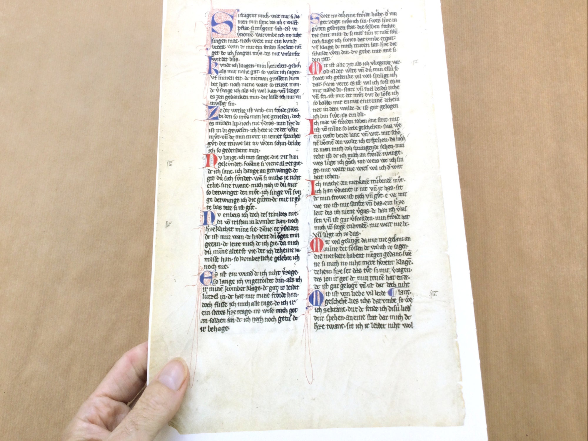 Medieval Script Pages Handwritten Script Middle Ages - Etsy