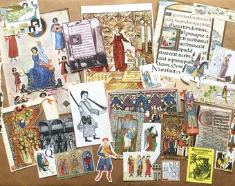 Medieval Decoupage Paper - Etsy