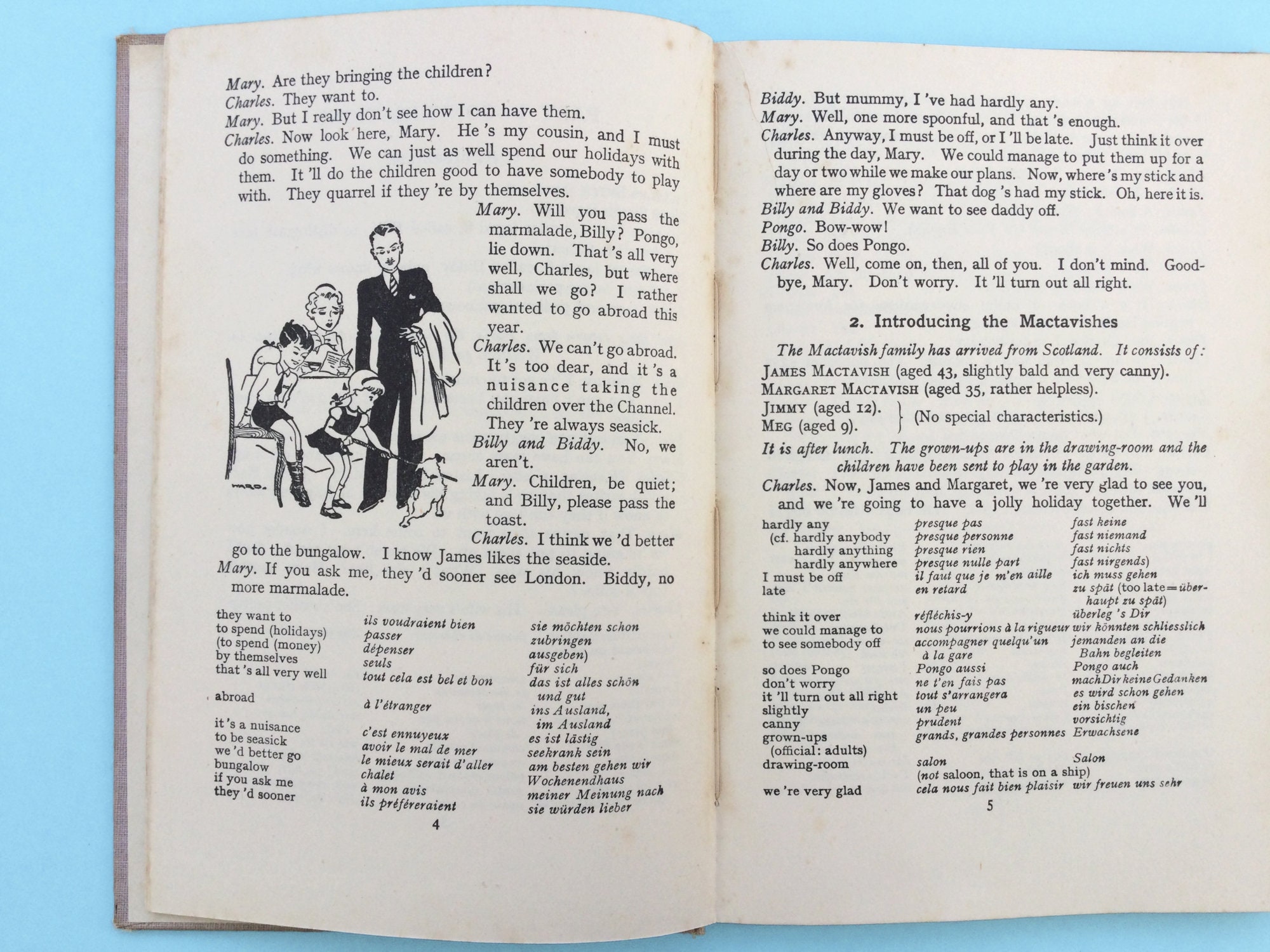Vintage English Language Primer, Illustrated Book. 1930s School Book - Etsy