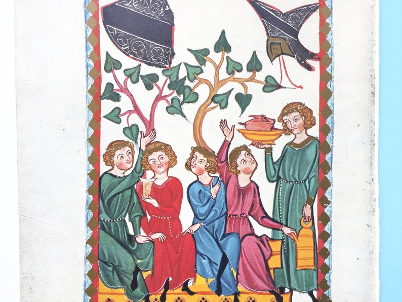 Medieval Prints, Vintage Book Pages for Wall Decor, Collage, Junk ...