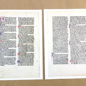 Medieval Script Pages, Handwritten Script, Middle Ages, Illuminated ...