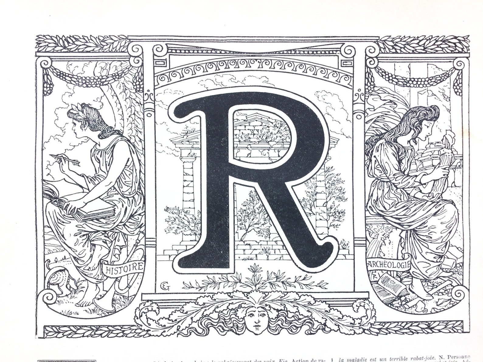 Illustrated Alphabet Antique Letters for Junk Journals - Etsy