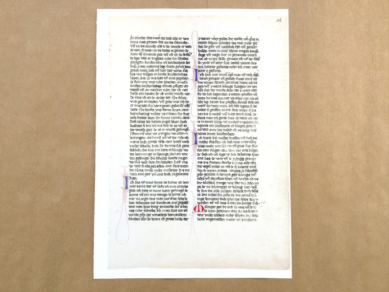 Medieval Script Pages, Handwritten Script, Middle Ages, Illuminated ...