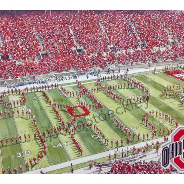 Ohio State Stadium Print - Etsy
