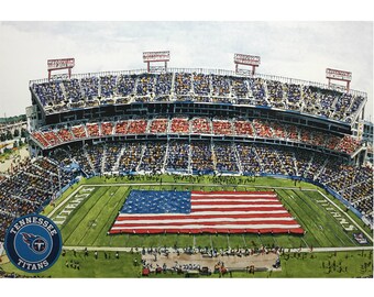 Tennessee Titans Stadium Print - Etsy