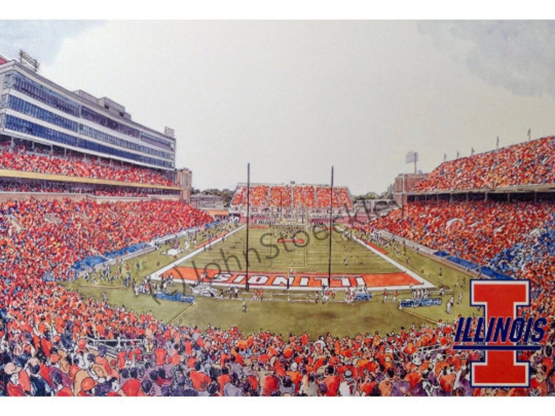 University of Illinois Memorial Stadium LIMITED EDITION Pen - Etsy