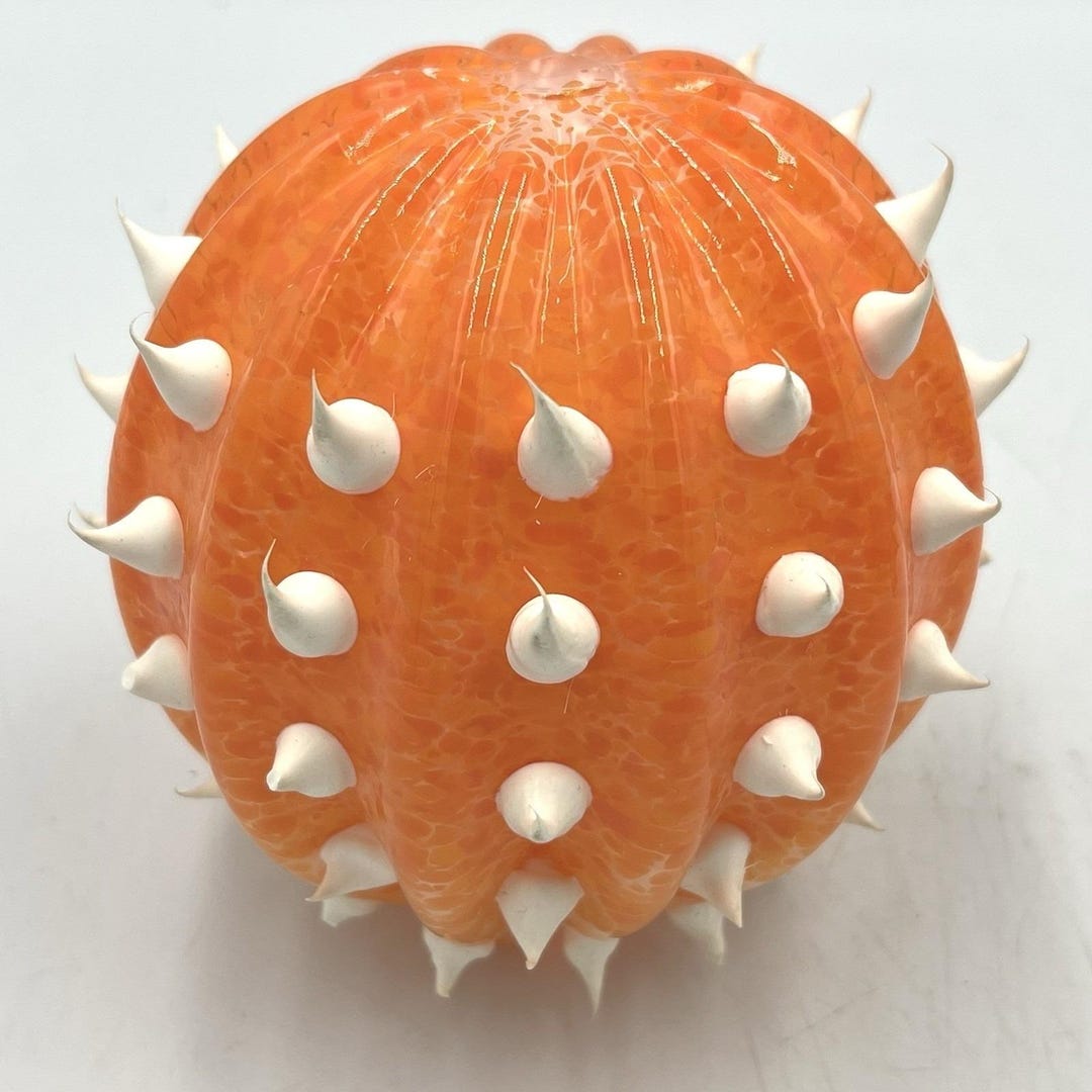 VTG Mark Eckstrand Sea Creature Anemone Art Glass Paperweight Rare ...