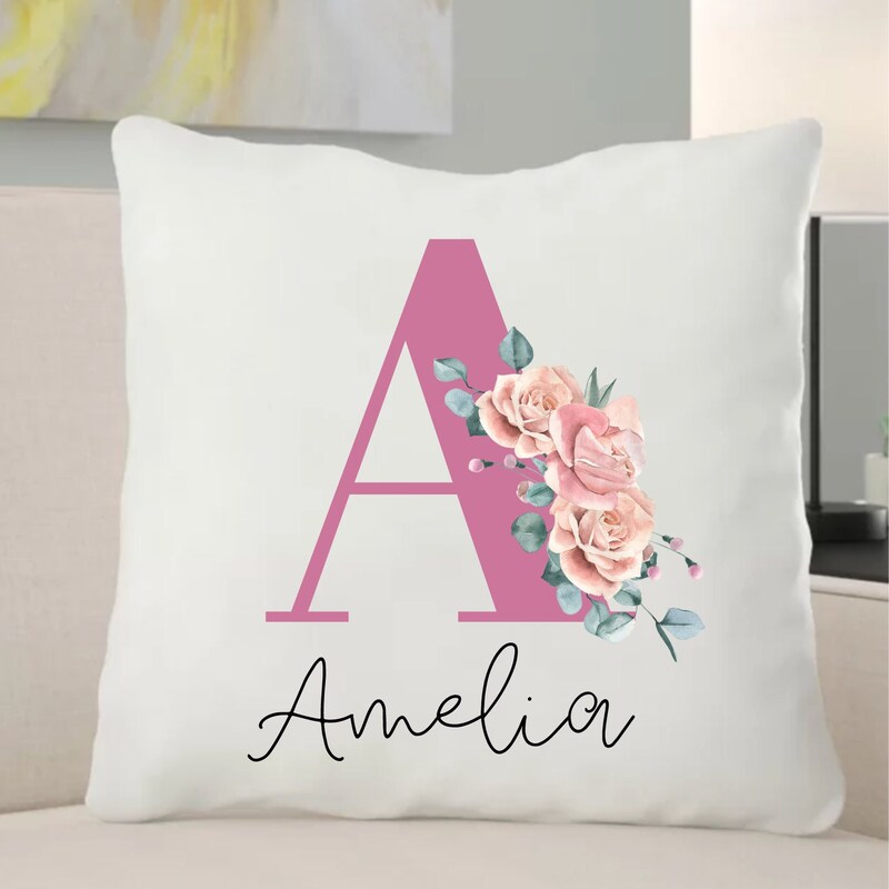 Initial Cushion - Etsy