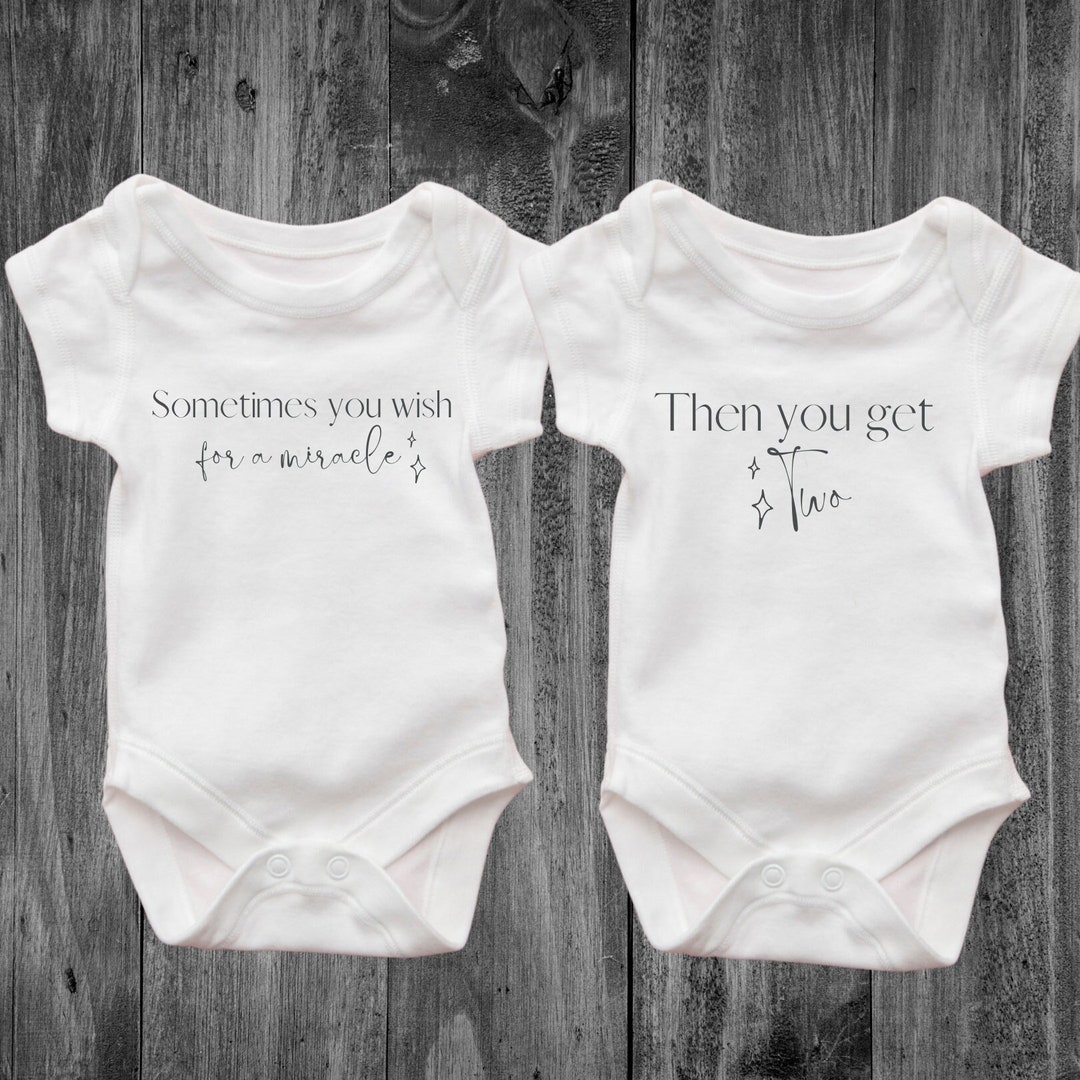 Twin Baby Gift , Baby Twin Gift Clothing Set, Twin Baby Bodysuits ...