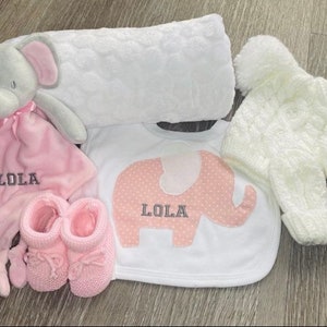 Baby Girl Pink Baby Hamper Gift Set Personalised Pink Baby | Etsy UK