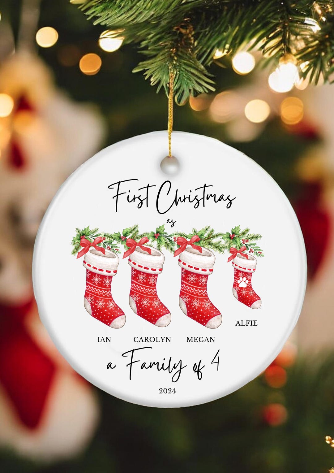 Personalised First Christmas as Family – Baby's First Christmas ...