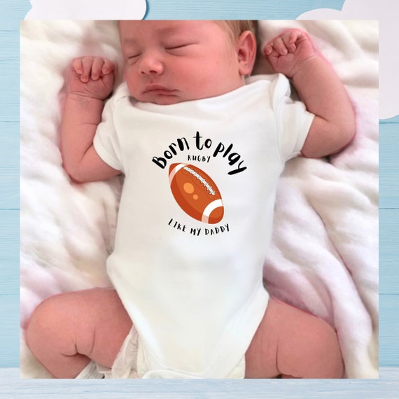 Born to Play Rugby Baby Body Suit New Baby Baby Boy Gift Baby Girl Vest Rugby Fan Gift Rugby Gifts Rubgy Baby Love New Parents Gift Etsy