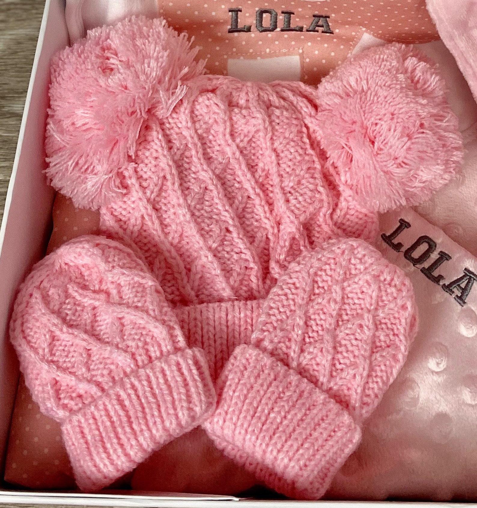 Baby Girl Pink Baby Hamper Gift Set Personalised Pink Baby - Etsy