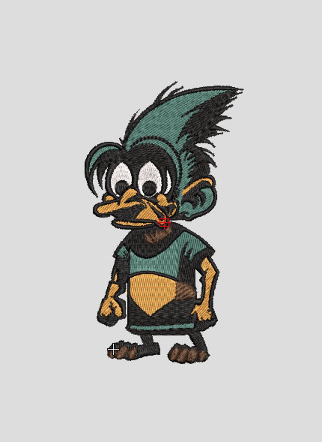 Funny Troll , Embroidery File, Machine Embroidery Designs, File - 2 ...