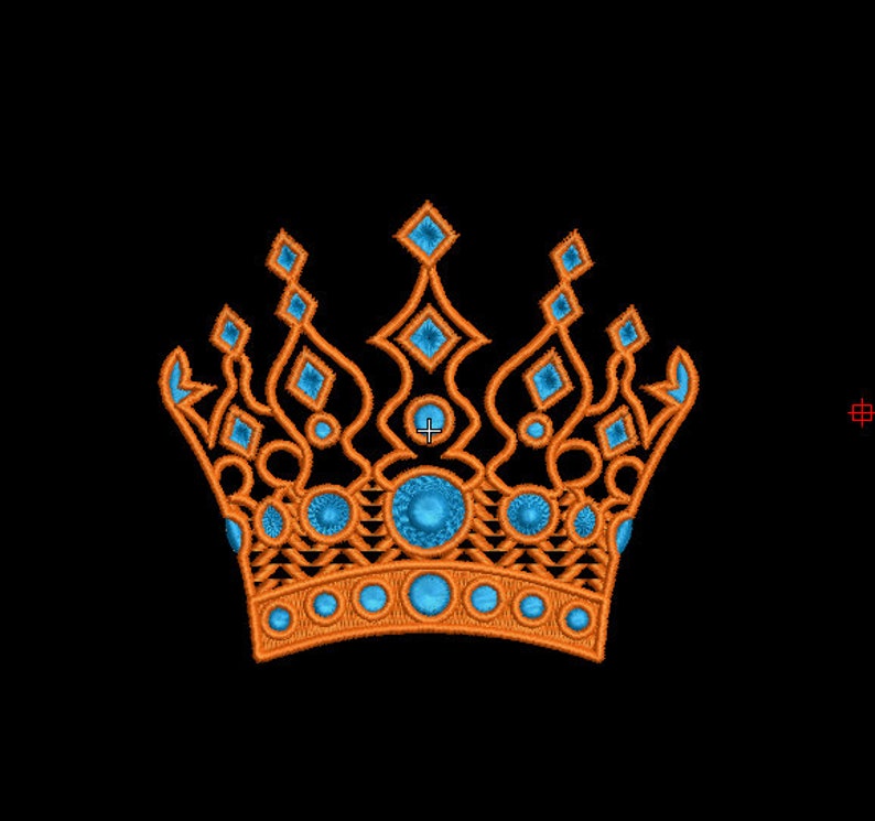 Royal Crown,embroidery File,machine Embroidery Designs,file - 2 ...