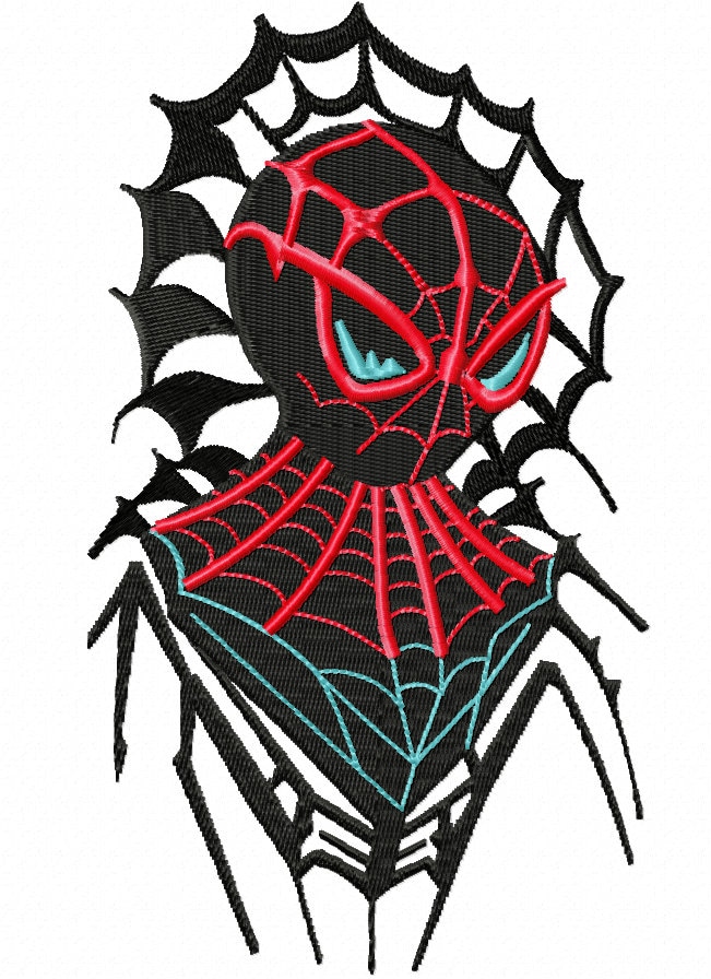 The Spider Man, Embroidery File, Machine Embroidery Designs, File - 2 ...