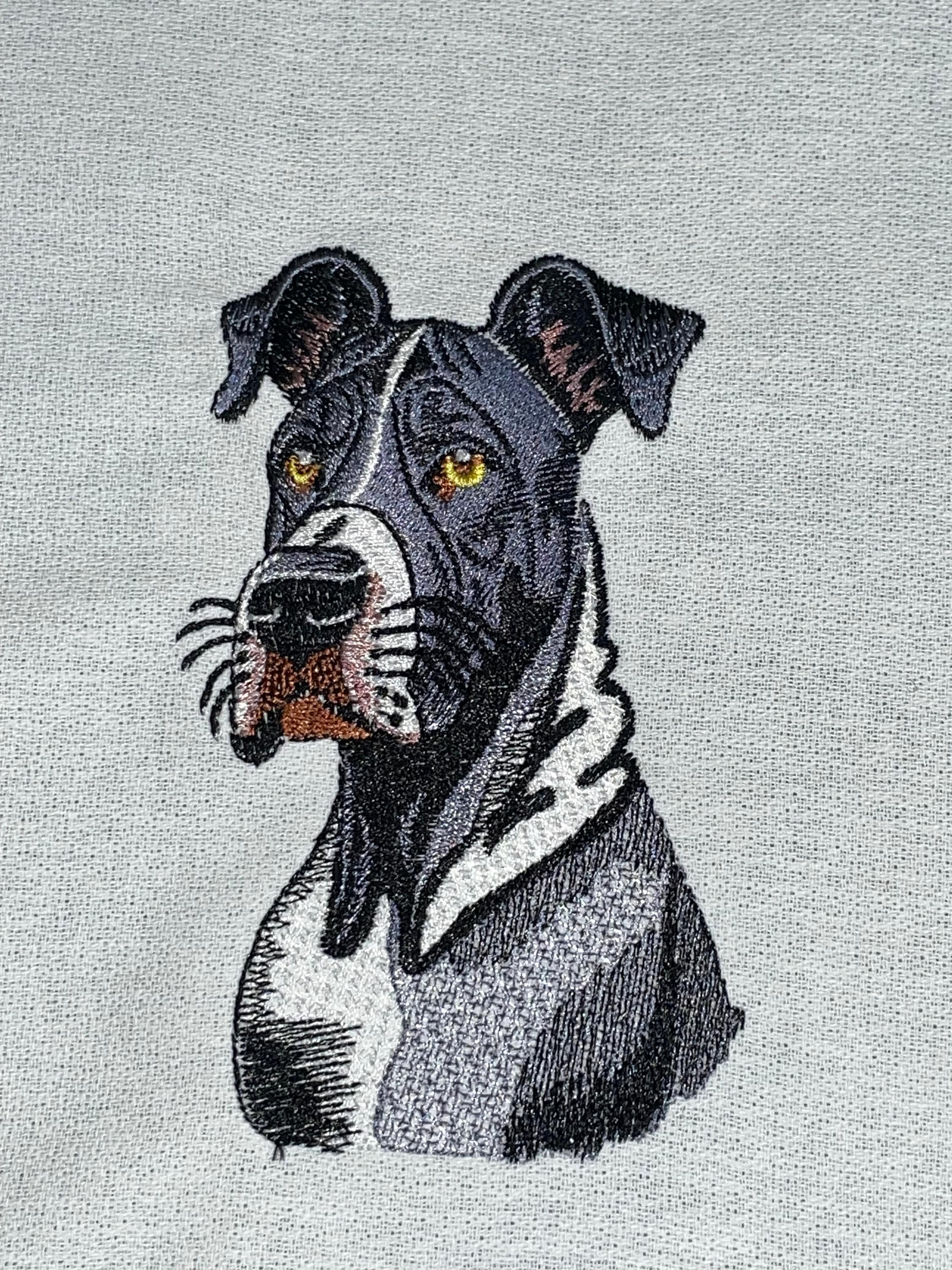 Staffordshire Bull Terrier, Embroidery File, Machine Embroidery Designs ...