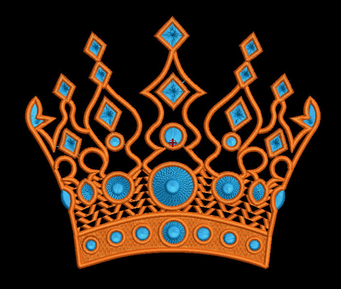 Royal Crown,embroidery File,machine Embroidery Designs,file - 2 ...