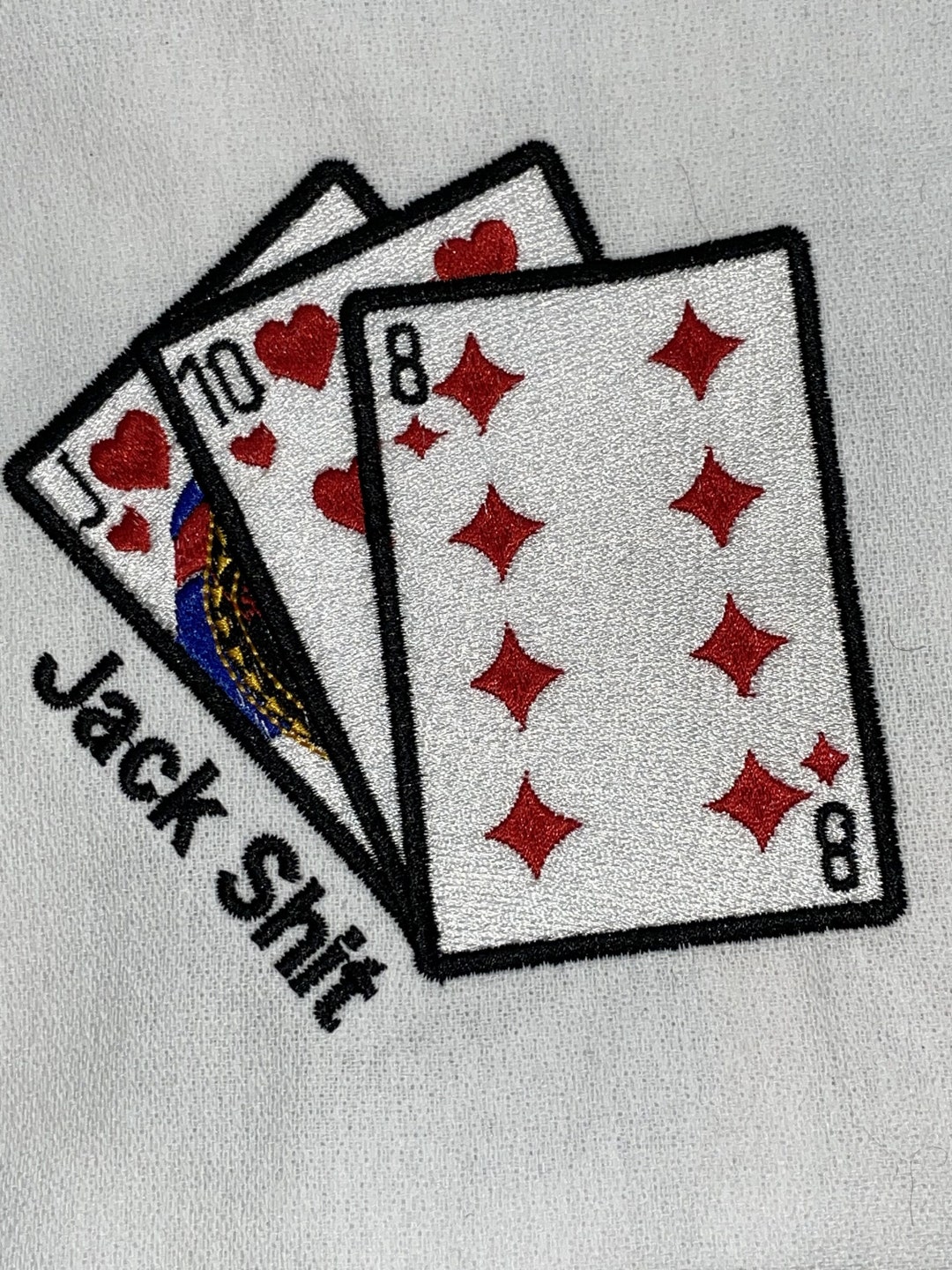 Poker Cards, Embroidery File, Machine Embroidery Designs, File -1 Real ...