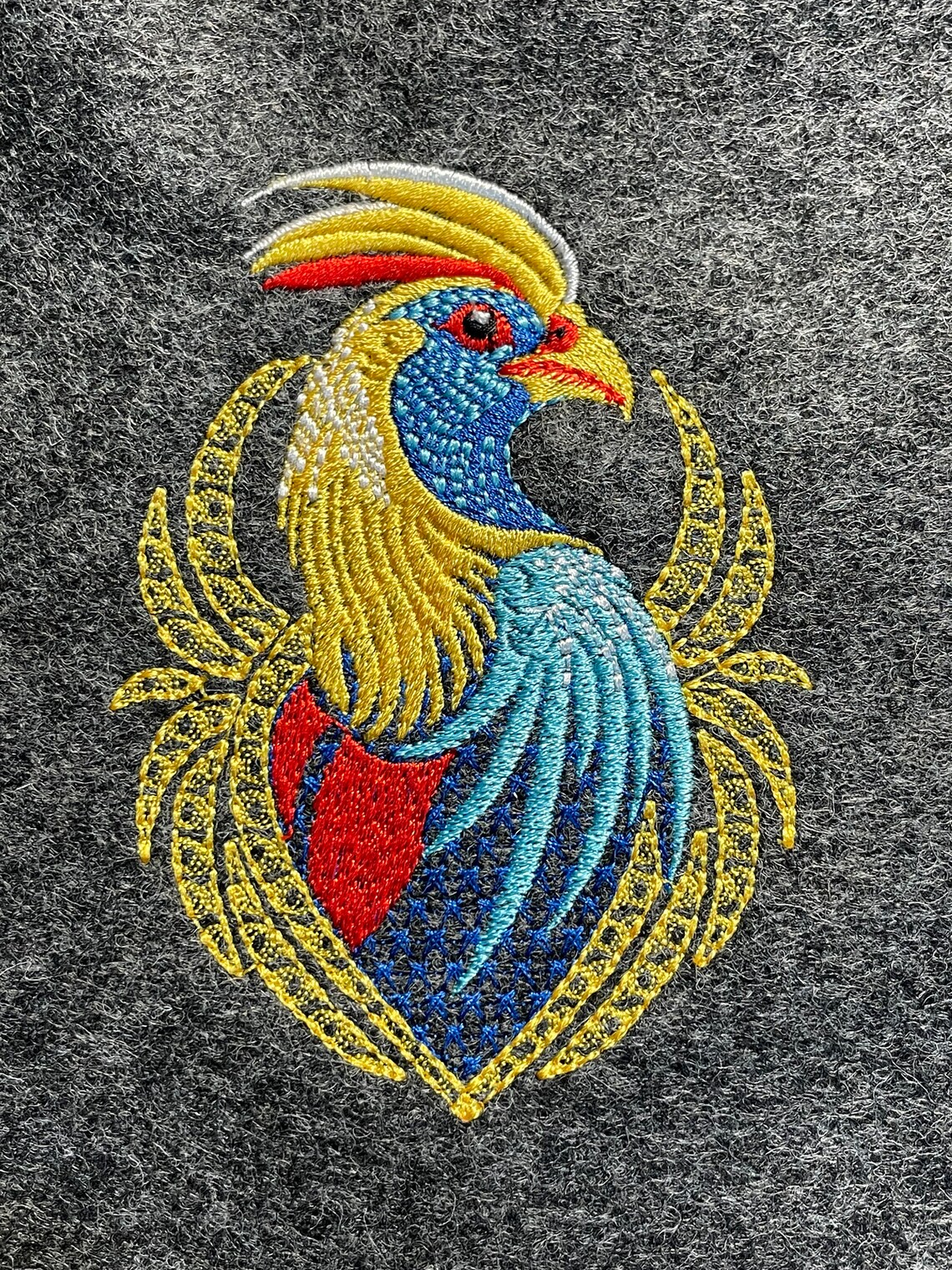 Pretty Rooster, Embroidery File, Machine Embroidery Designs, File - 2 ...