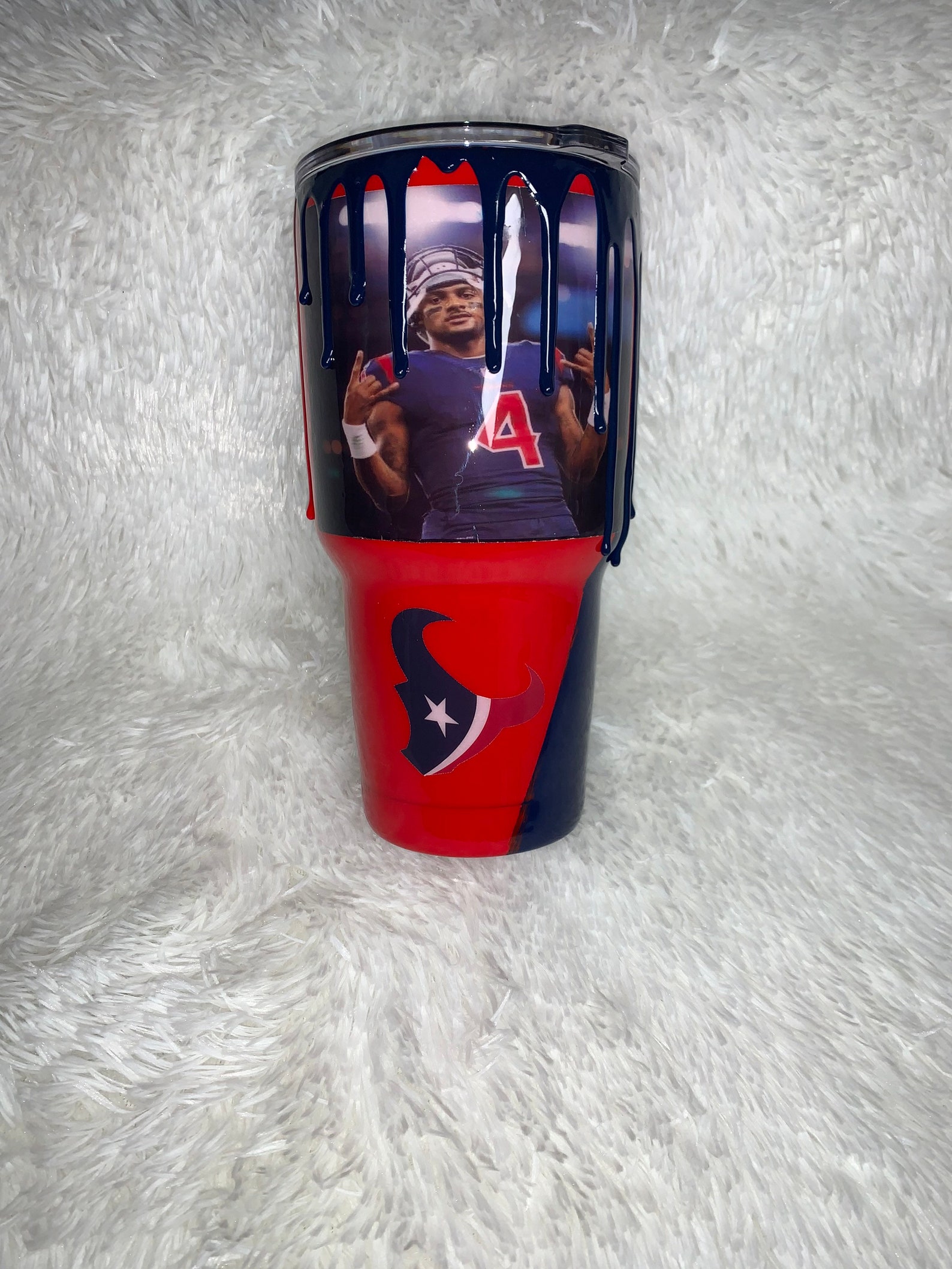 Texans Inspired Drip Tumbler. - Etsy