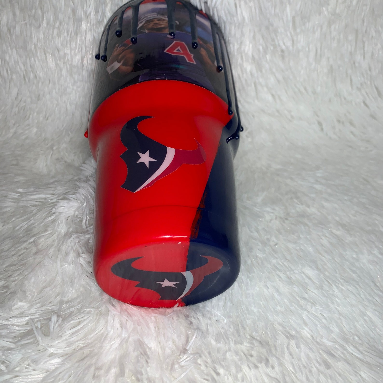 Texans Inspired Drip Tumbler. - Etsy