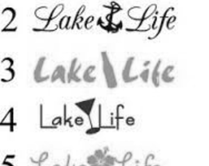 Lake Life Vinyl Decal Sticker - Etsy