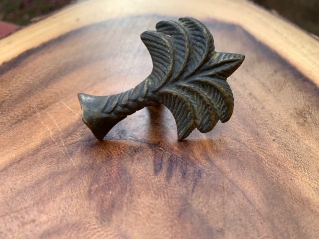 PALM TREE Solid Bronze Drawer Pull Door Handle Knob Beach - Etsy