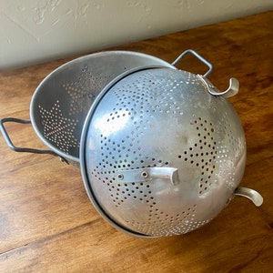 Aluminum Footed Colanders With Star Design Rustic Farmhouse Decor Star ...