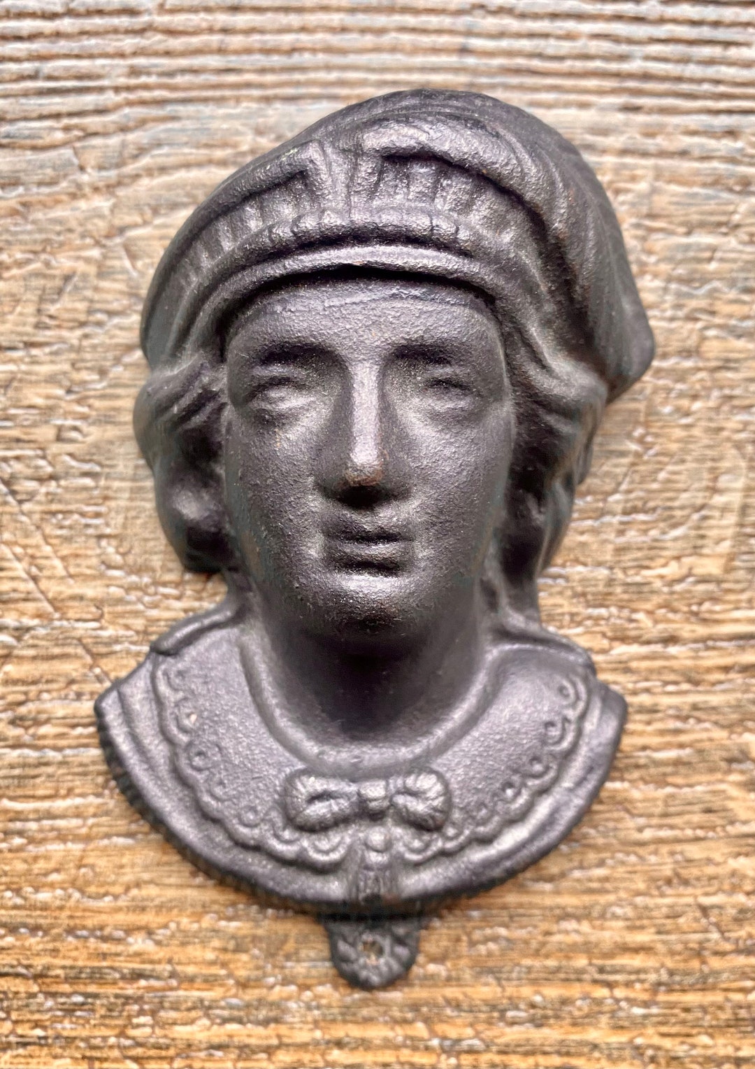 Vintage Christopher Columbus Cast Iron Match Stick Holder Cast Iron ...