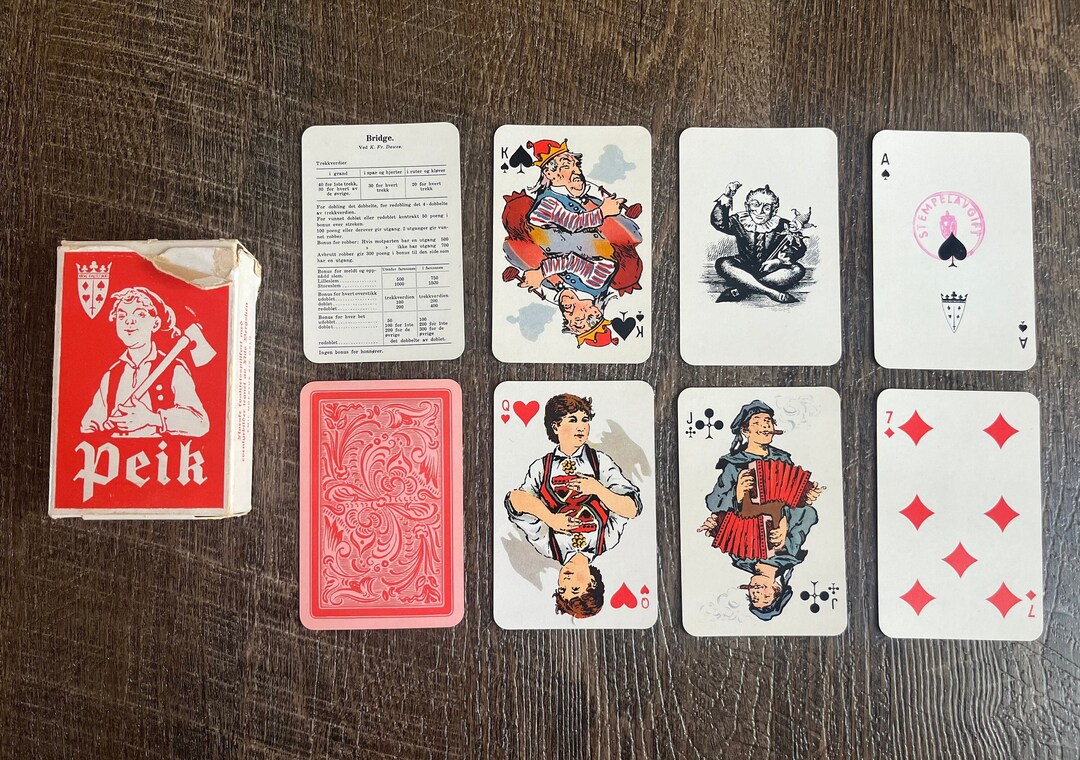 Peik No. 25 Norwegian Playing Cards - by Emil Moestue With Artwork by ...