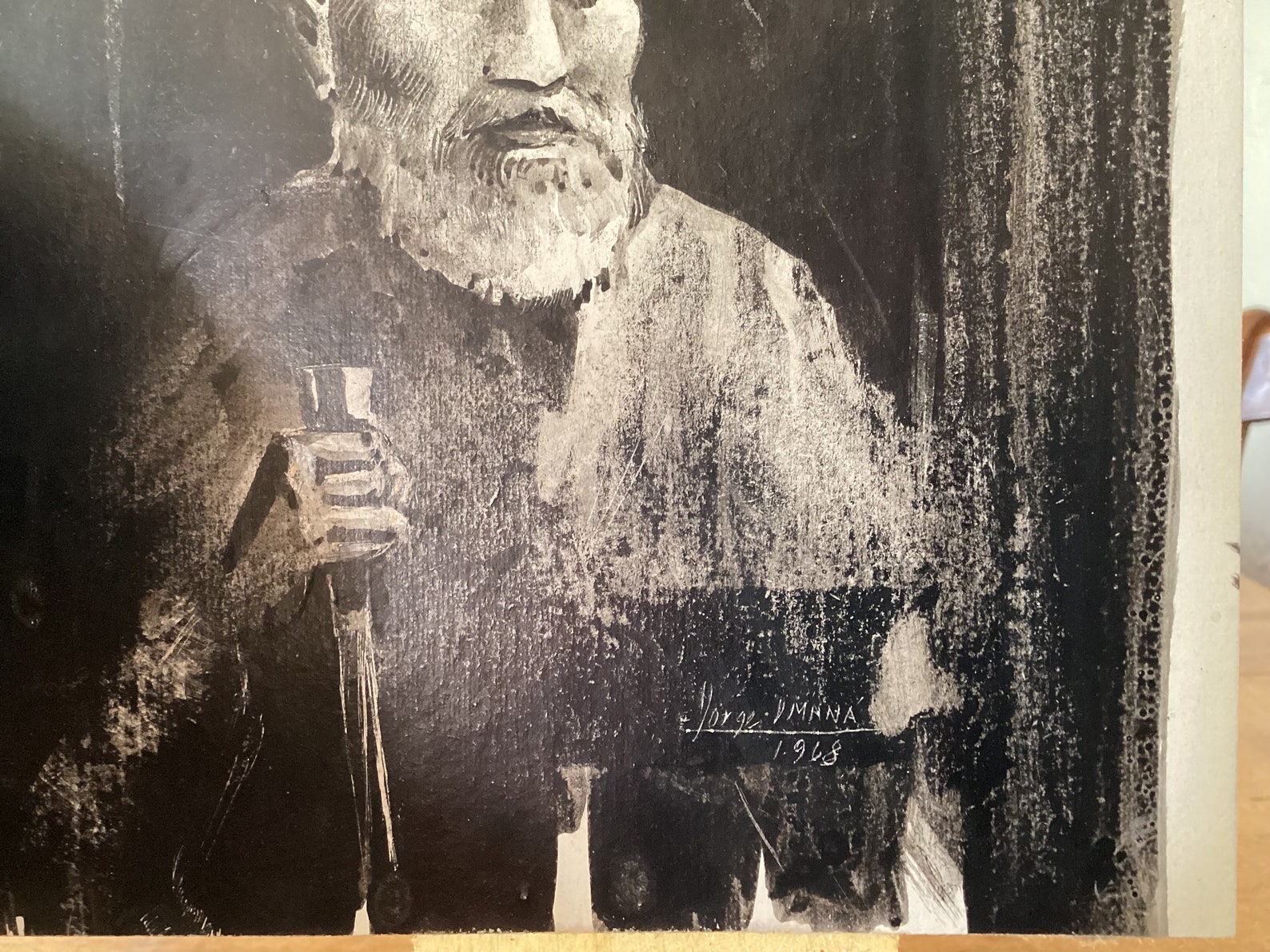 Vintage Art - Pen and Ink Portrait of Old Man - Portraits - Art by ...