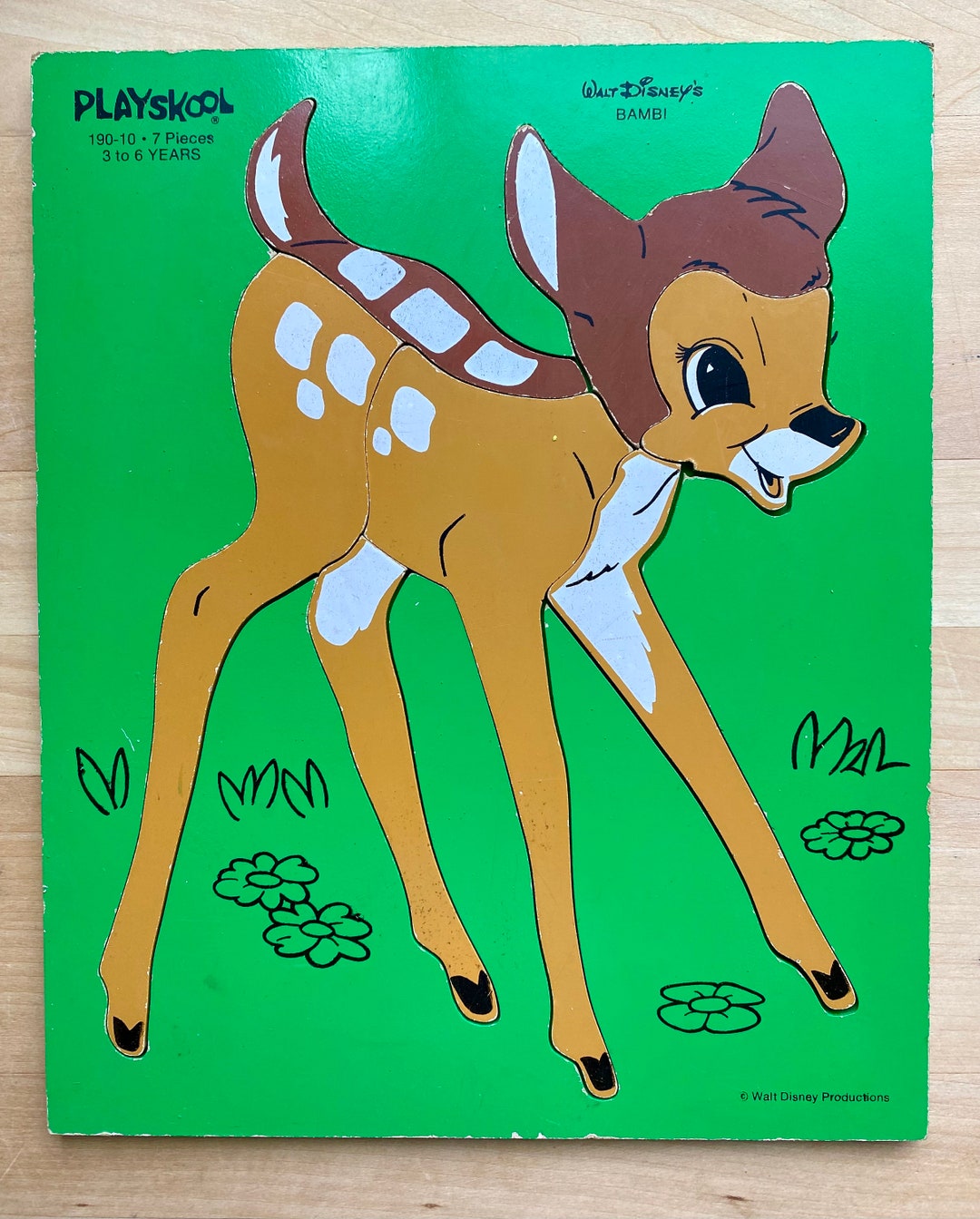 Vintage Bambi Wooden Puzzle – Walt Disney, 7 Piece Toy - Etsy