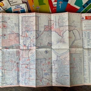 Vintage 50s - 70s Maps - Choose Your State or City - Framable Maps ...