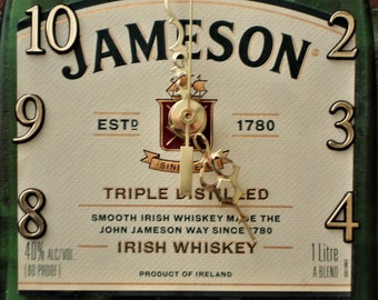 Jameson Whiskey Squashed / Flattened Bottle Wall Clock Irish Whiskey - Etsy