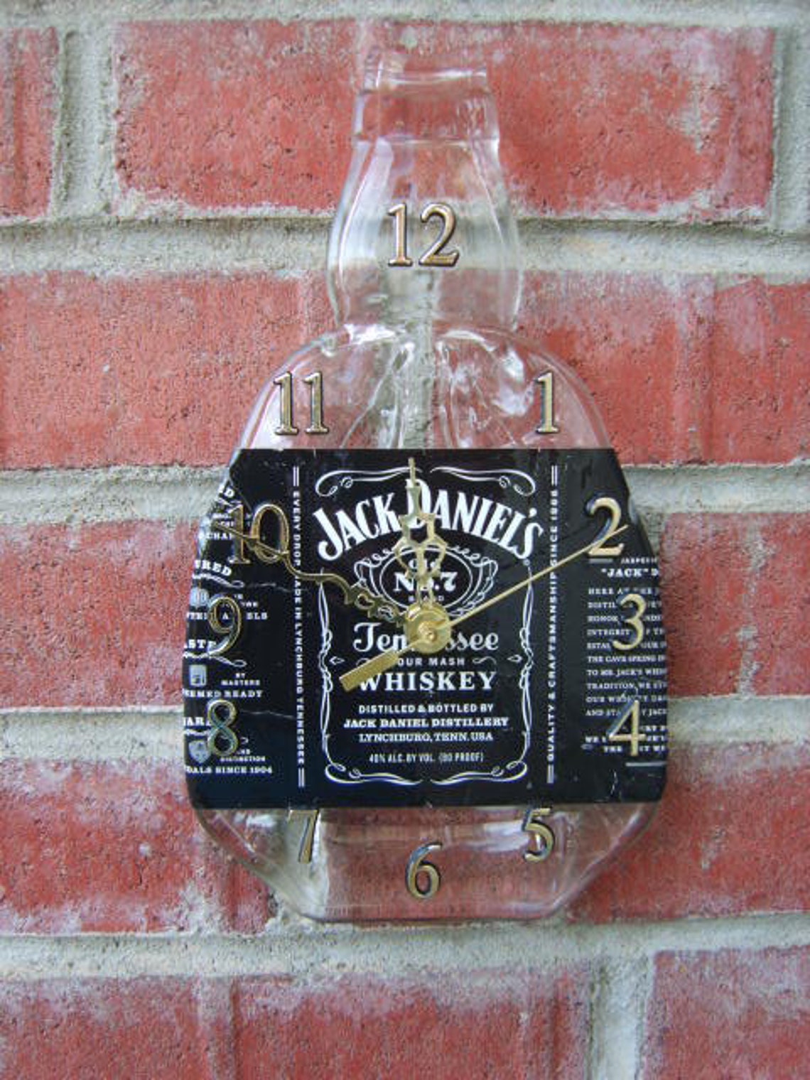 Jack Daniels Whiskey Slumped Bottle Clock - Etsy