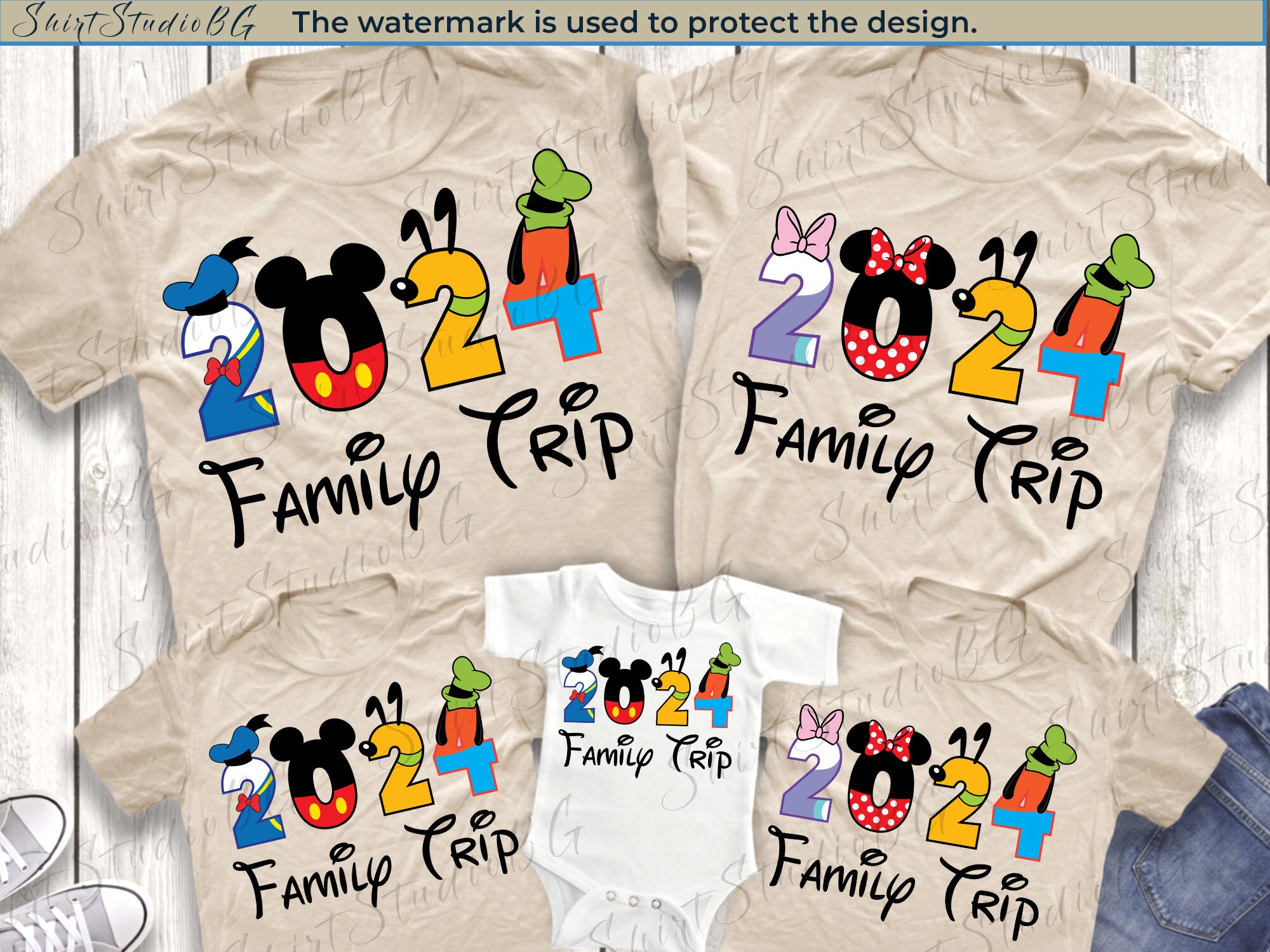 Vacation Disney Family Trip 2024 Shirts, Disney Family Shirts sold by ...
